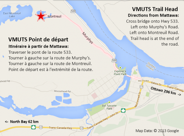 Trail Head Map 2014 – VMUTS